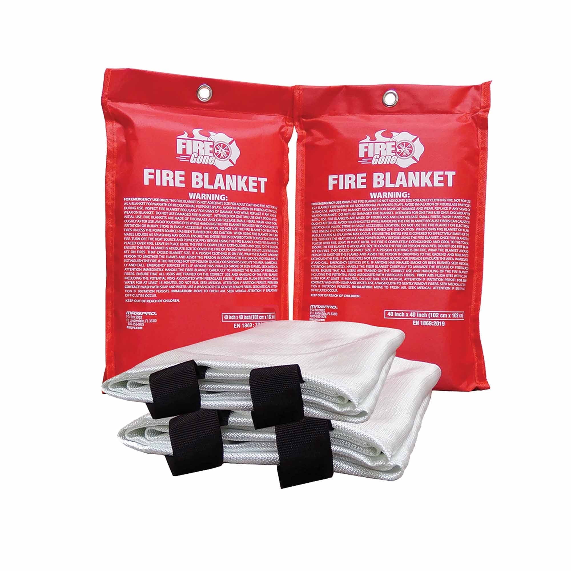 Fire Gone Premium Emergency Fire Blanket - Safety for Kitchen, Home ...