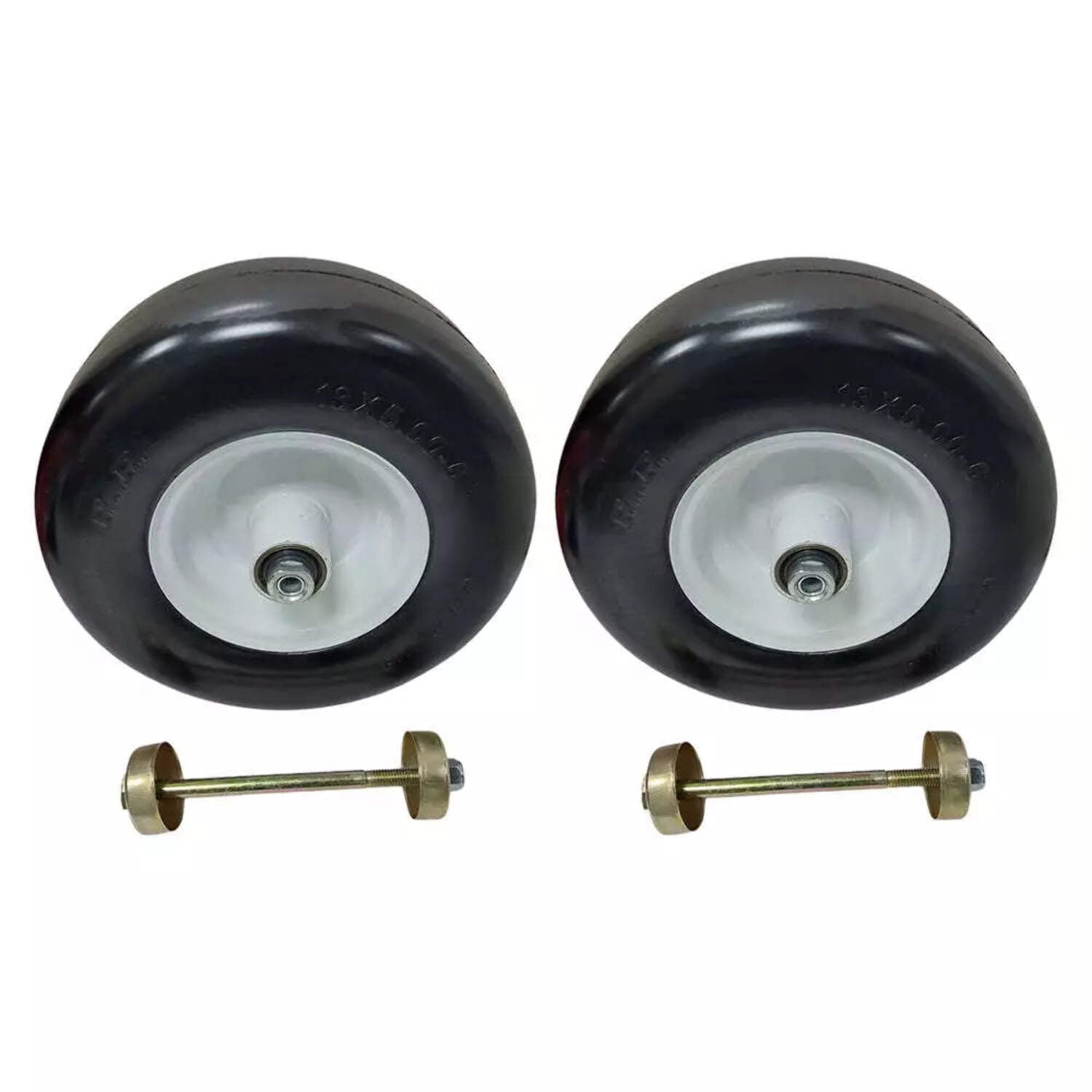 2 PK Foam Filled No Flat 13X5.00-6 Tires Assembly Fit Exmark 103-5189 ...