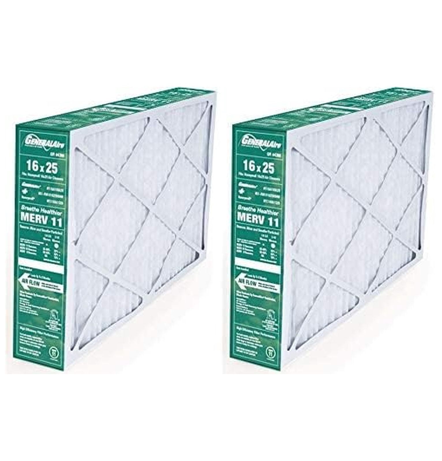 2-PK-Generalaire #4366-Replaces- FC100A1029-16''x 25'' x 4.5'' Merv 11 ...