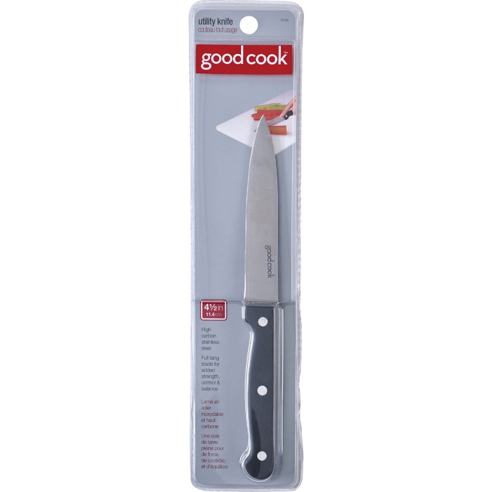 2 PK, Goodcook 18794-Goodcook 4.5 In. Fine Edge Utility Knife - Walmart.com