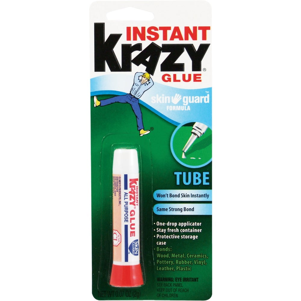 2 Pcs Krazy Glue 0.07 Oz. Liquid Skin Guard All-Purpose Super Glue ...