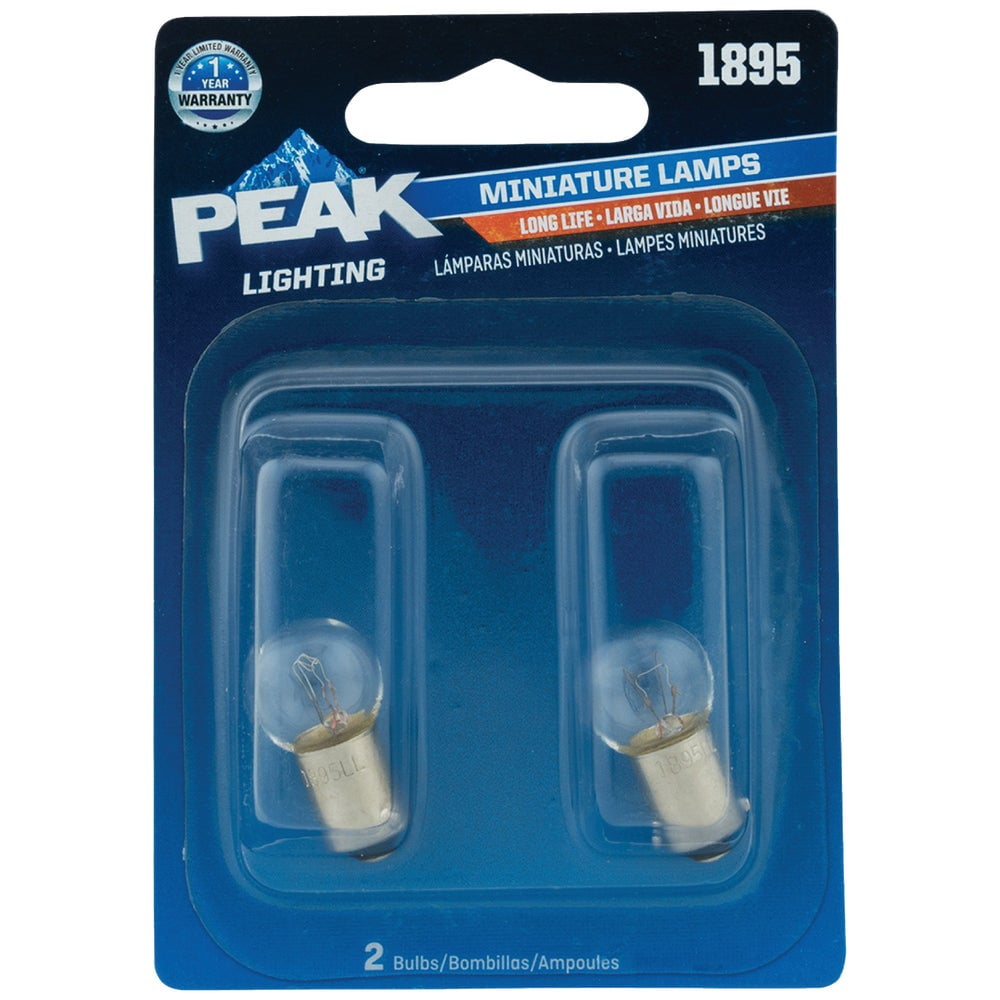 2 PK, PEAK 1895LL-BPP-PEAK 1895 14V Mini Incandescent Automotive Bulb ...
