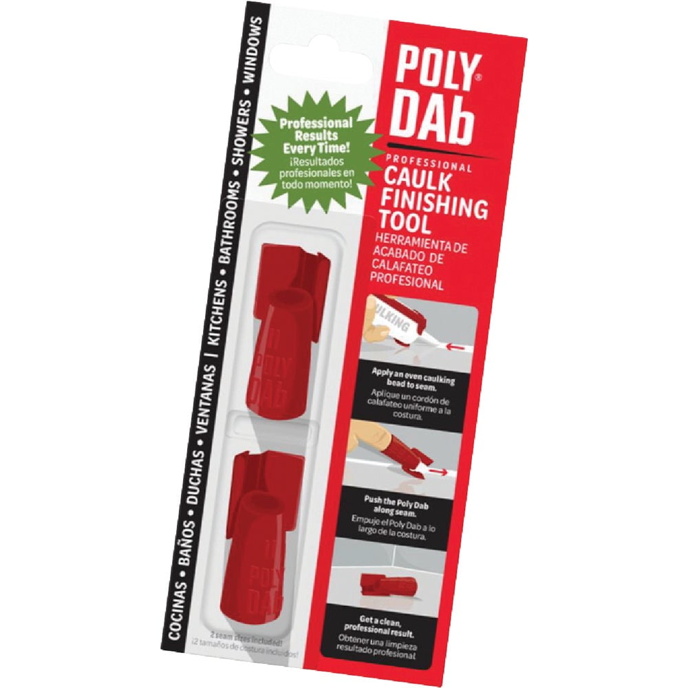 2 Pcs Poly Dab Professional Caulk Finishing Tool - Walmart.com