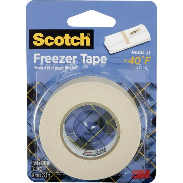 2 PK, Scotch Freezer Tape, 0.75 In. x 1000 In., 1 Roll/Pack - Walmart.com