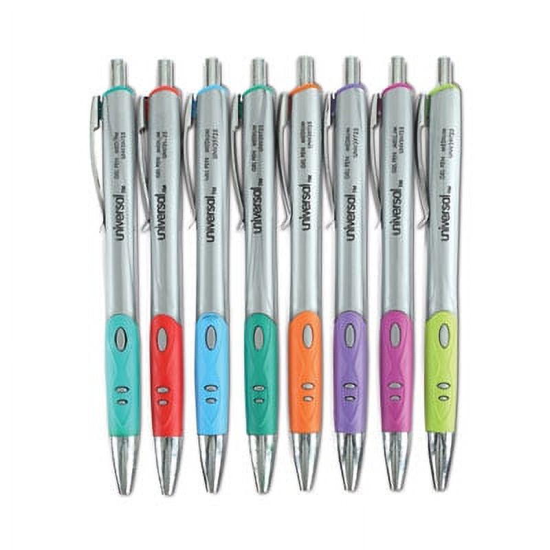 2 PK,Universal Comfort Grip Gel Pen, Retractable, Medium 0.7 mm ...