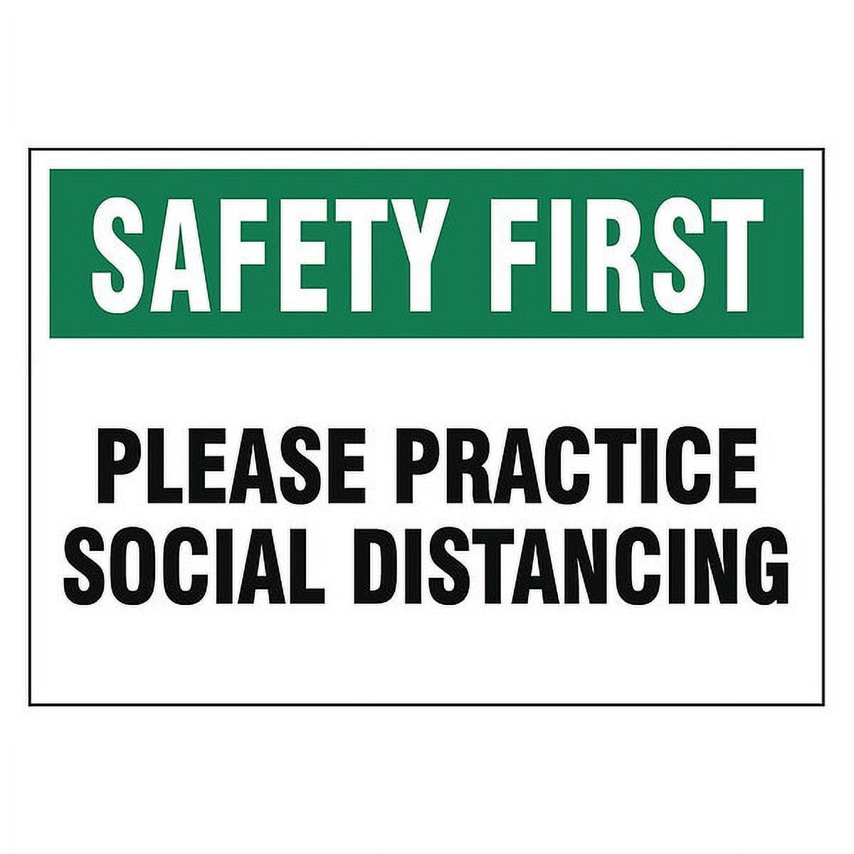 2 PK ZoroSelect Adhesive Safety Sign, S518-710-V - Walmart.com