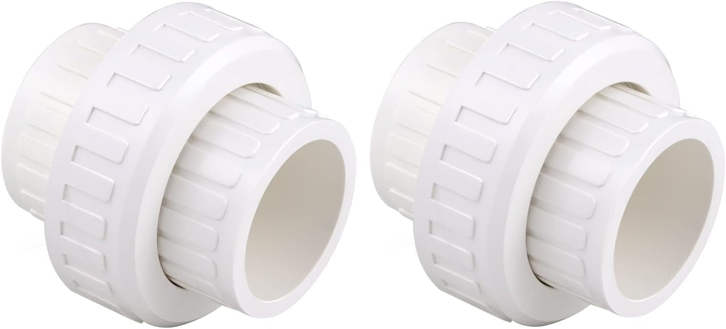 2" PVC Union Coupling Pipe Fitting (Socket x Socket) PVC Adapter ...