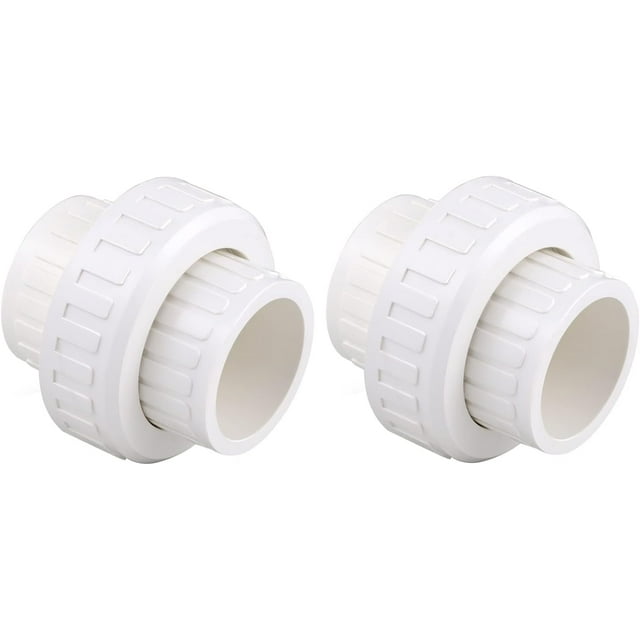 2" PVC Union Coupling Pipe Fitting (Socket x Socket) PVC Adapter ...