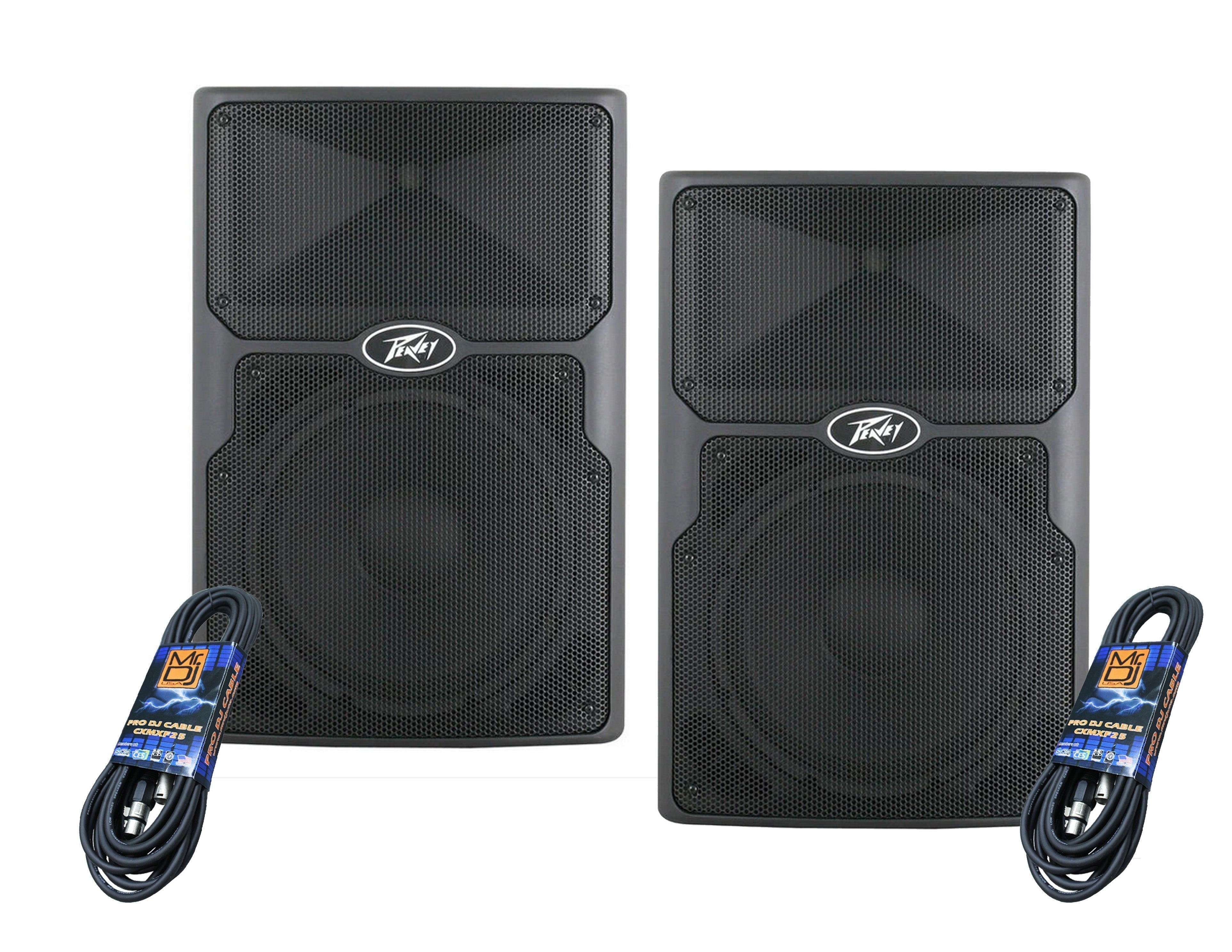 2 PVXP15 DSP 15" Powered Speaker 830W with 1.4" Compression Driver ...