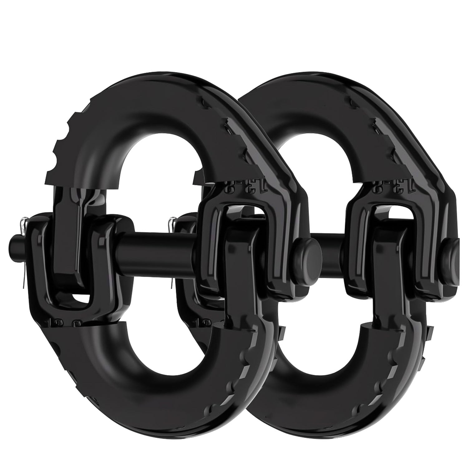 2 Pack 1/2" G80 Safety Chain Connector Link - Heavy Duty Tow Hitch ...