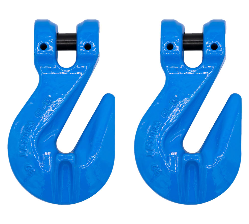 2 Pack 1/2" Grade 100 Cradle Clevis Grab Hook for Lifting - 15,000 LBS ...
