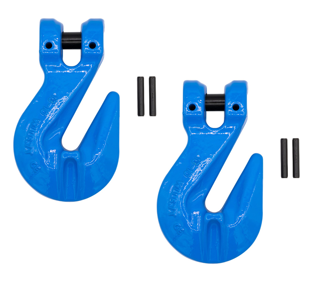 2 Pack 1/2" Grade 100 Cradle Clevis Grab Hook for Lifting - 15,000 LBS ...
