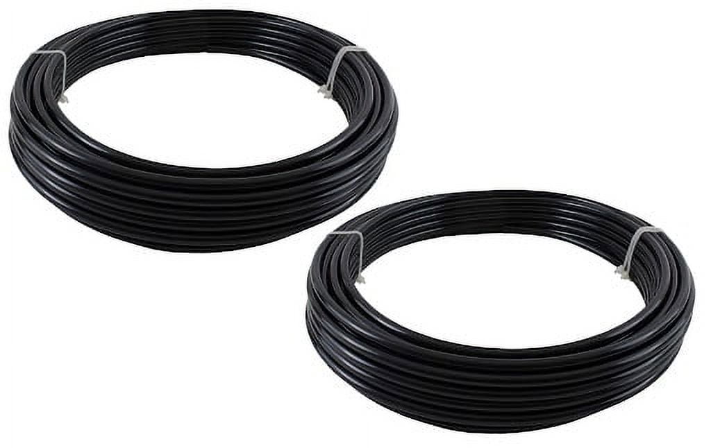 (2 Pack) 1/2" OD x 100' Black SAE J844 Nylon Air Brake Tubing DOT ...