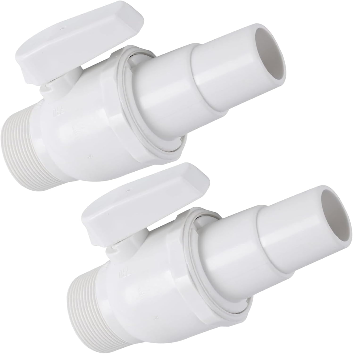 (2-Pack) 1.5" MIP x 1.5" - 1.25" 2-Way Econoline Ball Valve Compatible ...