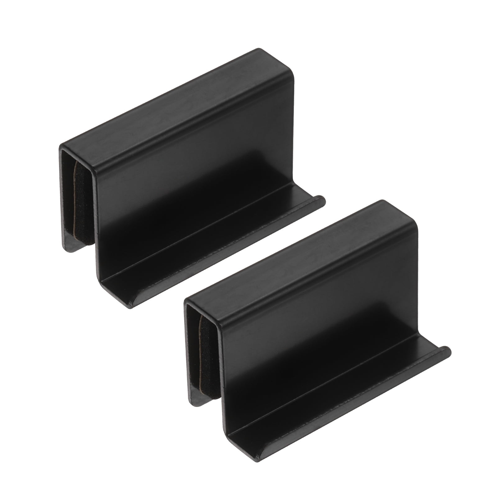 2 Pack 1.6 Inch Glass Finger Edge Pull, Steel Window Display Door Clips ...