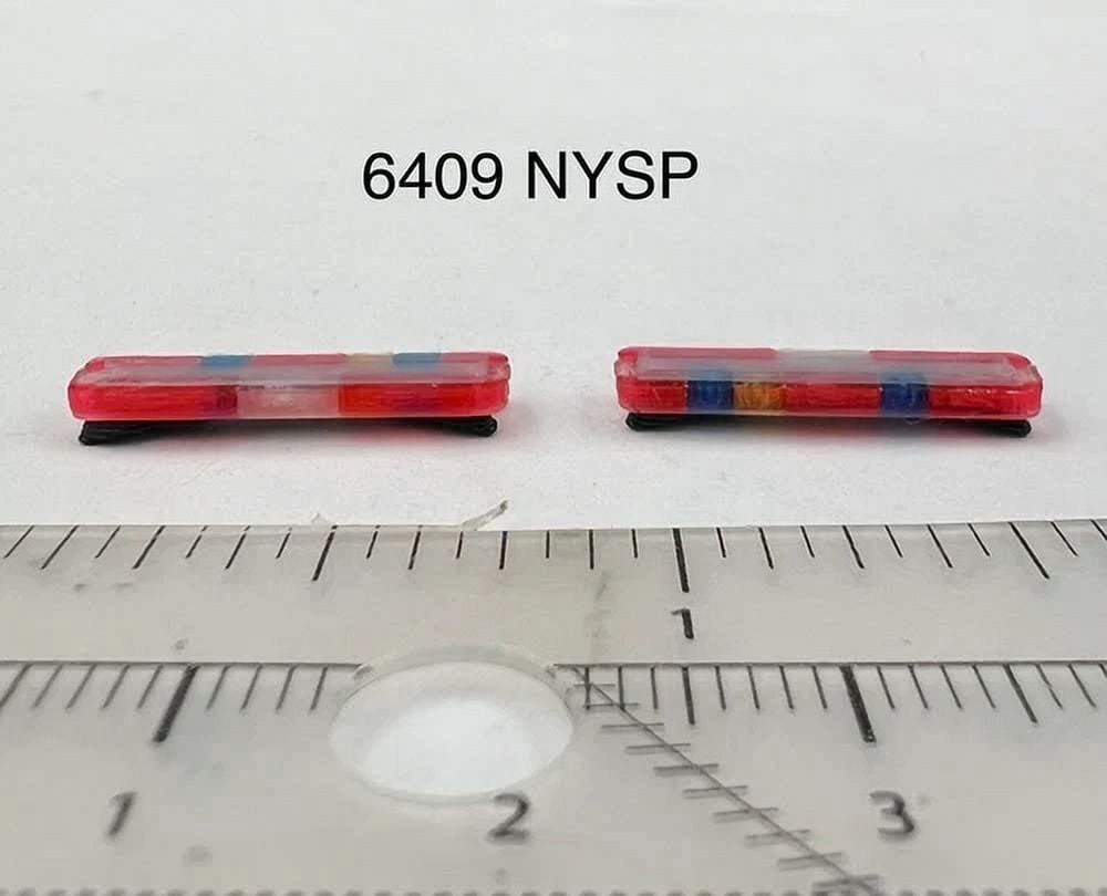 2 Pack 1/64 Whelen Edge Lightbar Red New York State Police NYSP Highway ...