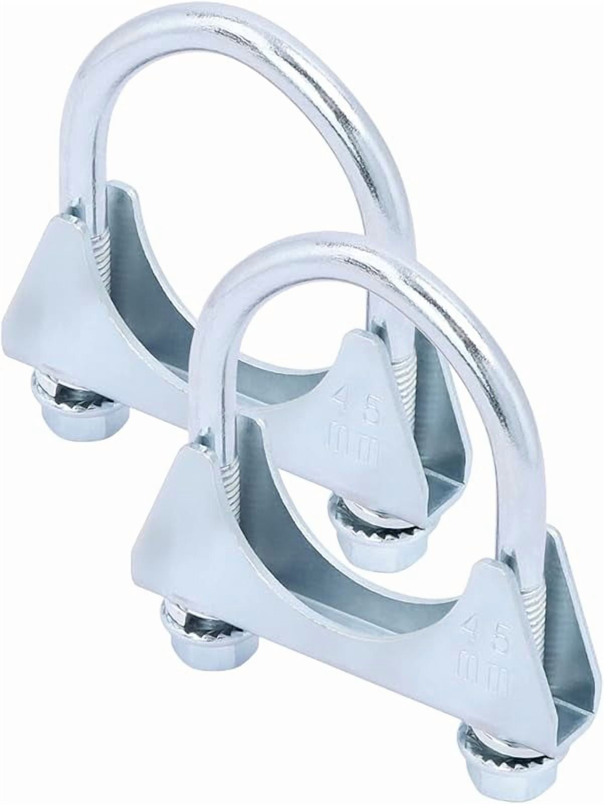 2 Pack 1.77" Heavy Duty U Bolt Clamp Muffler Exhaust Clamps on Tip ...