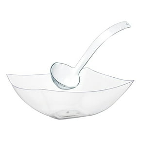 Clear Plastic Punch and Serving Bowls for Parties and Events