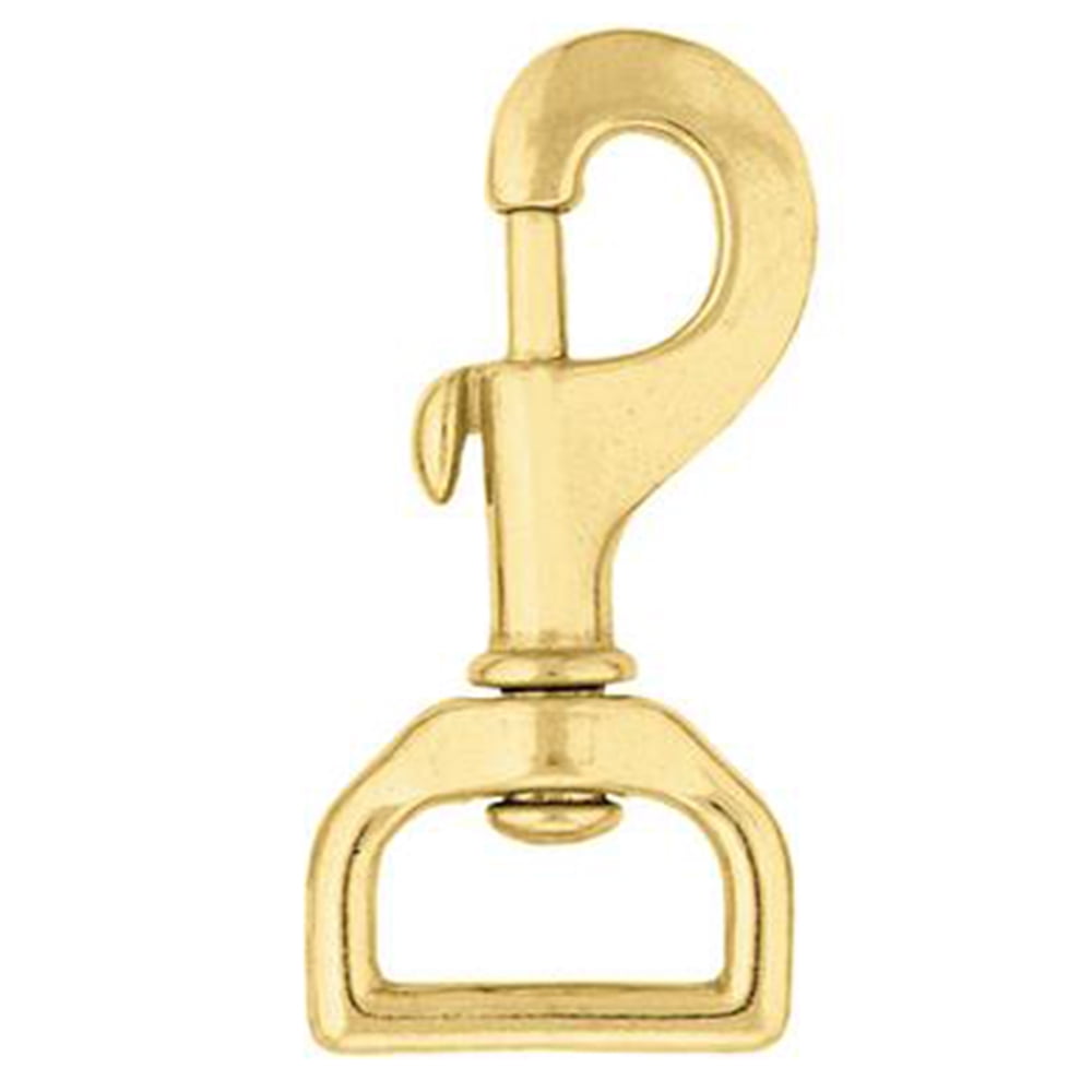 2 Pack 1 In. X 3 Hilason Swivel Eye Bolt Snap Clip Hooks Solid Brass ...