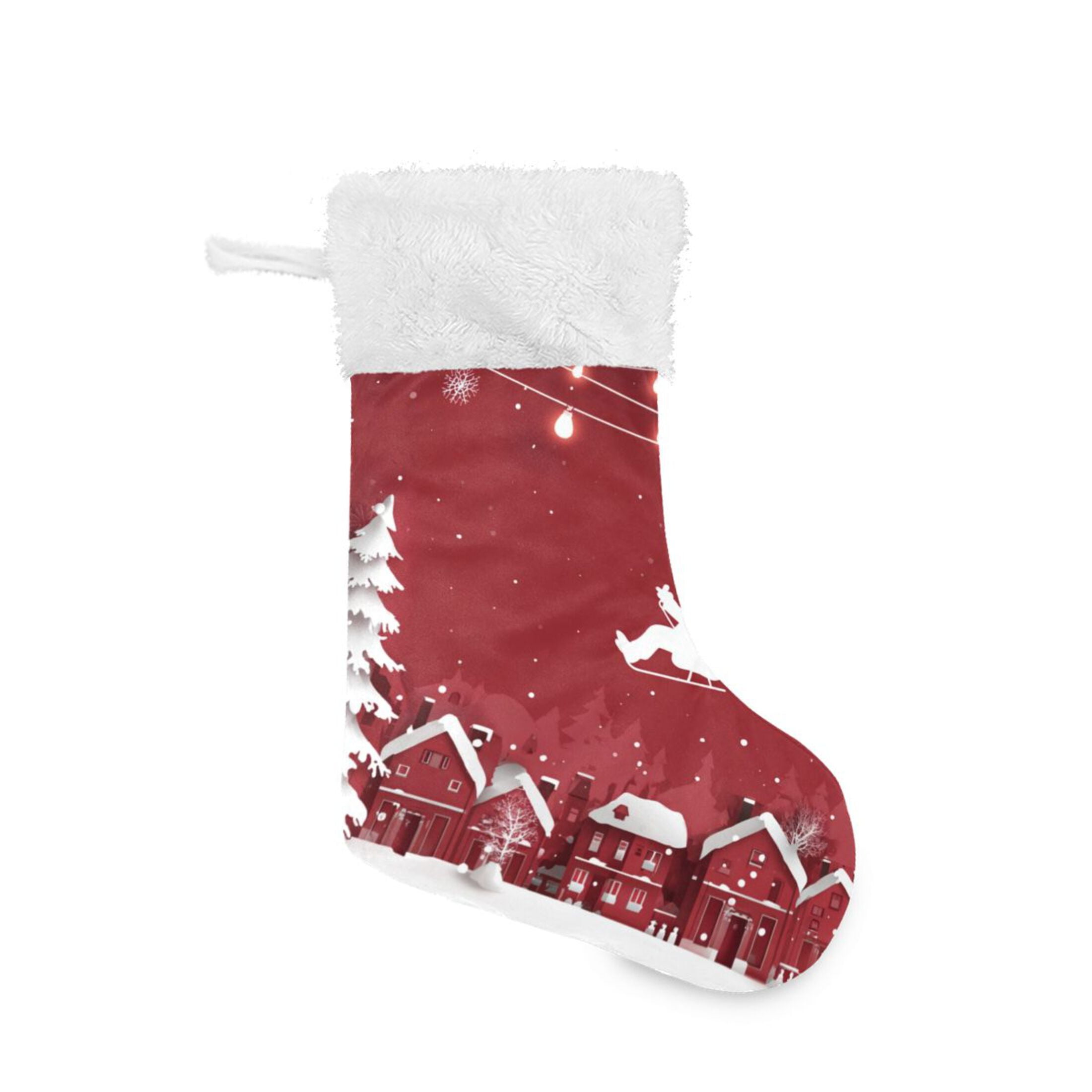 2-Pack 1-Pack Xmas Gift Soft Printed Socks Christmas Stockings ...