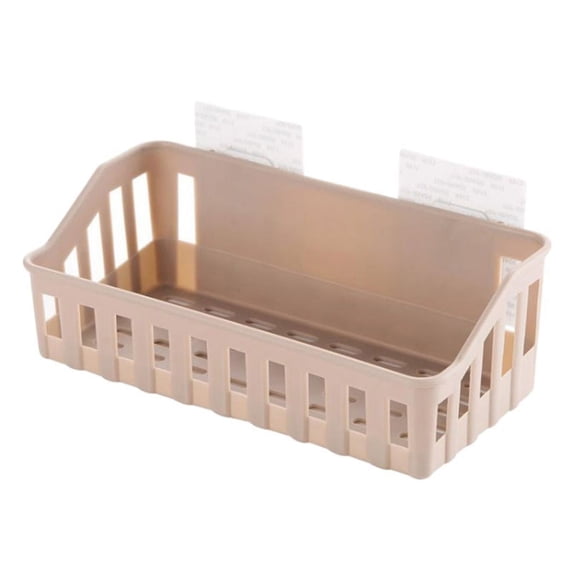 2 Pack 10.4 Inch Wall Mounted Shower Caddy Baskets No Drilling Plastic ...