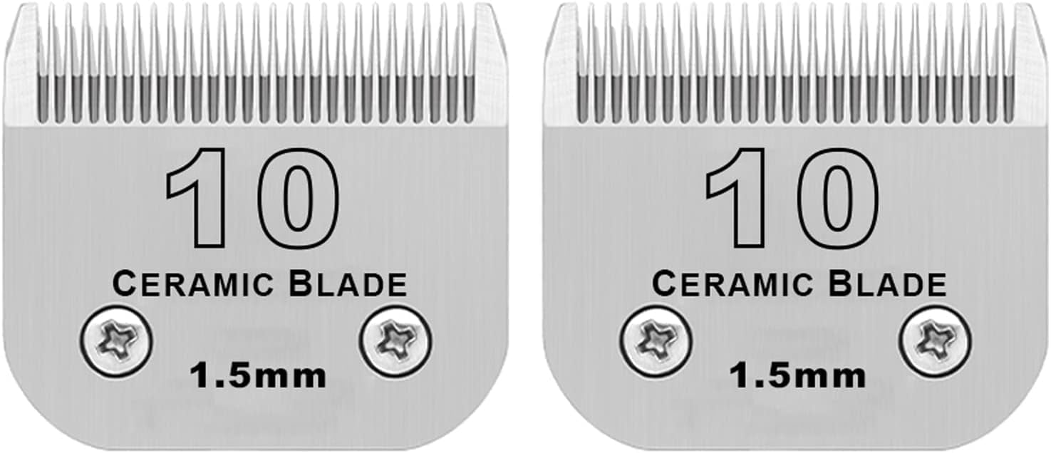 AUDOC 10 Blade Dog Grooming Clipper Replacement Blades Compatible with ...