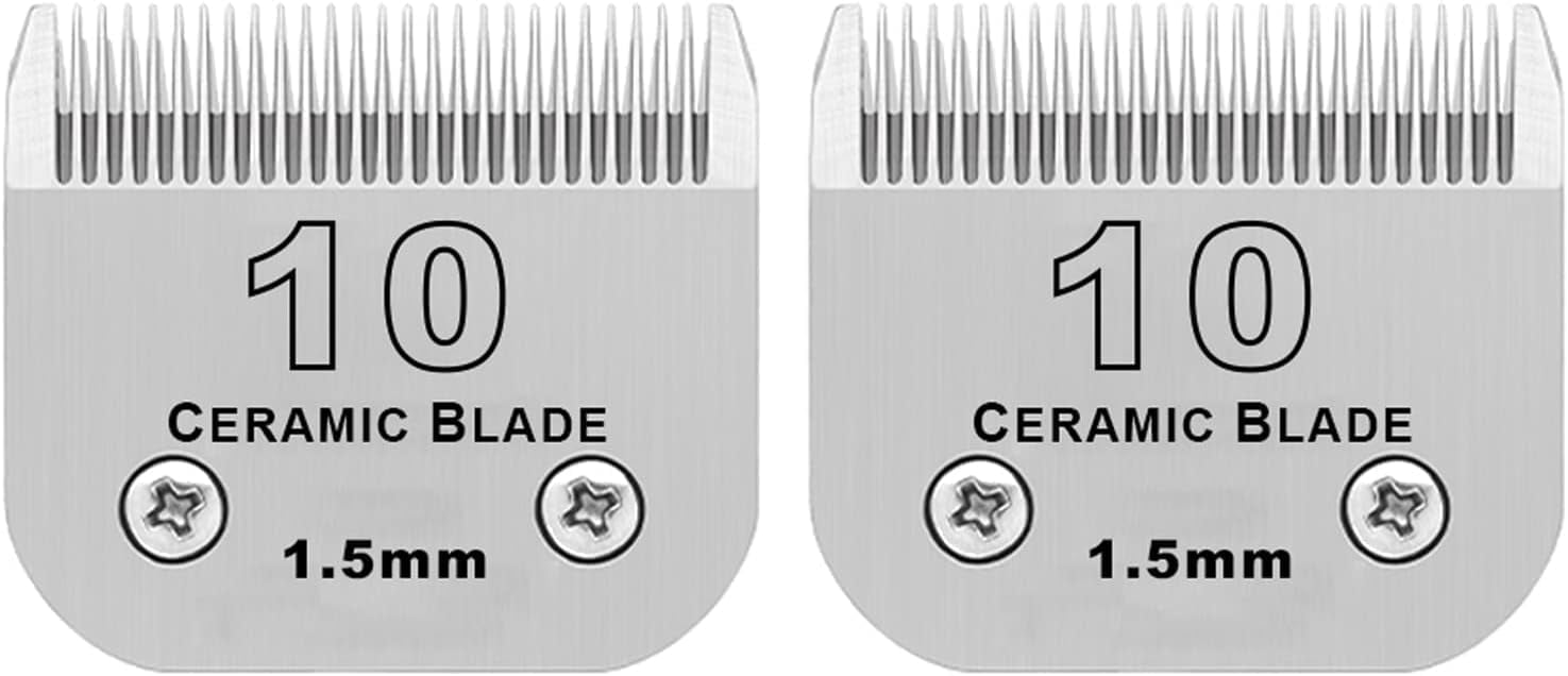 AUDOC 10 Blade Dog Grooming Clipper Replacement Blades Compatible with ...