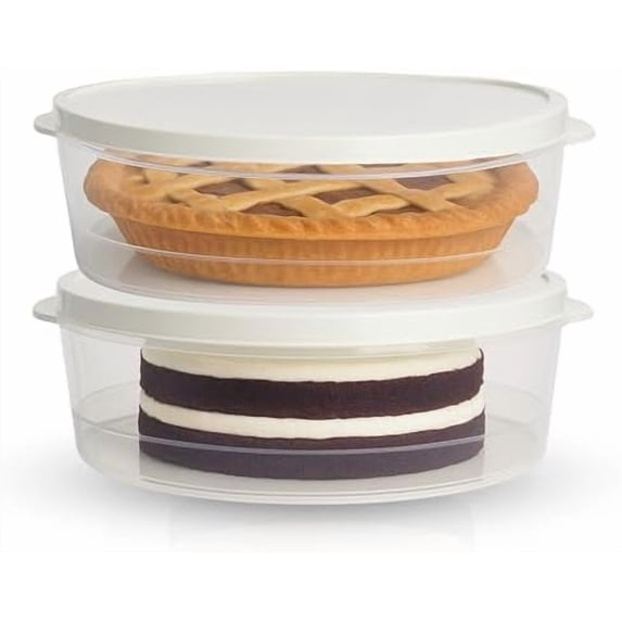 2-Pack 10-Inch Airtight Food Storage Container with Lid - Portable ...