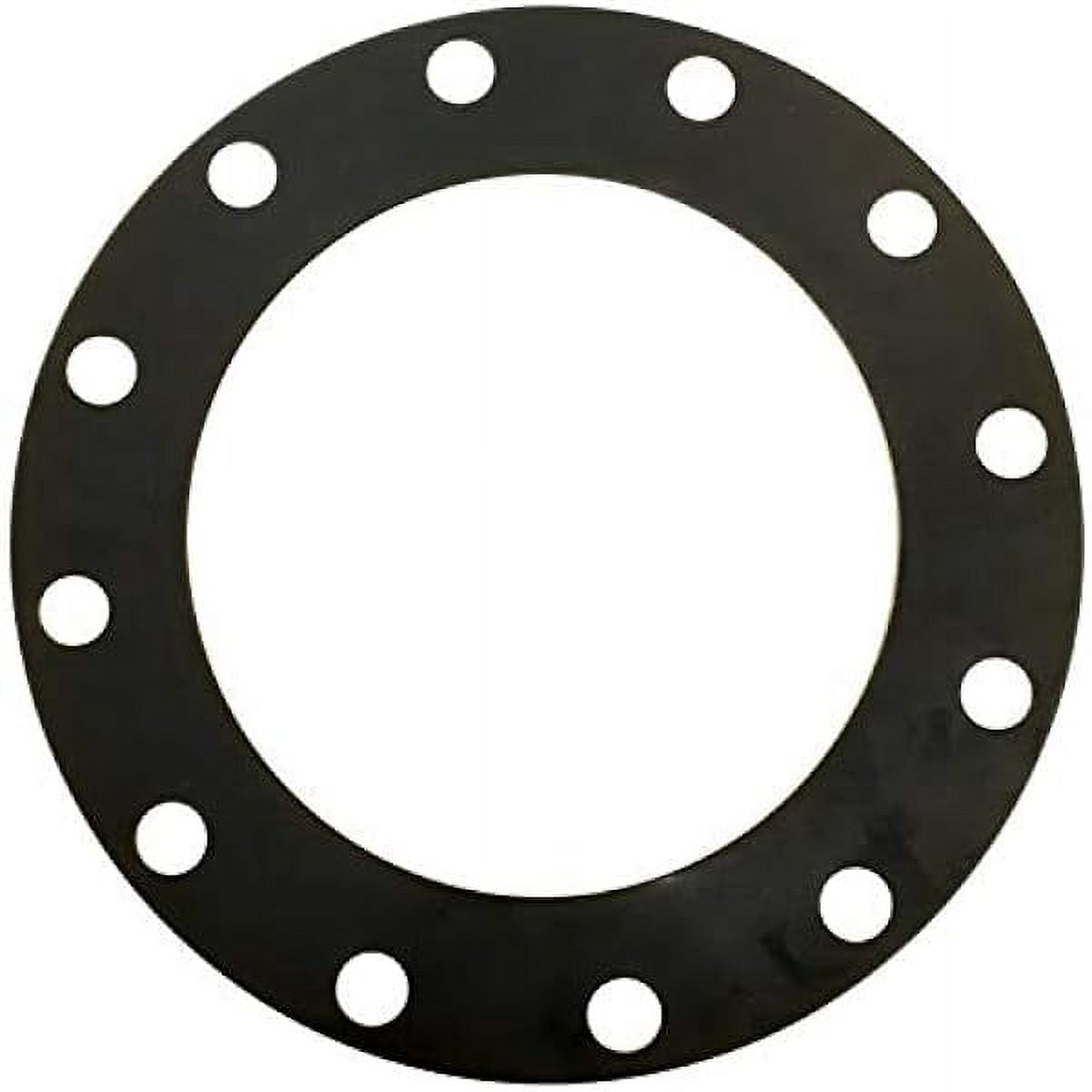 (2 Pack) 10 Inch Nitrile Rubber Flange Gaskets, Full Face,1/8 Thick ...
