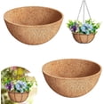 2 Pack 10 Inch Round Coco Liners Replacement- 100% Natural Coconut Coir ...