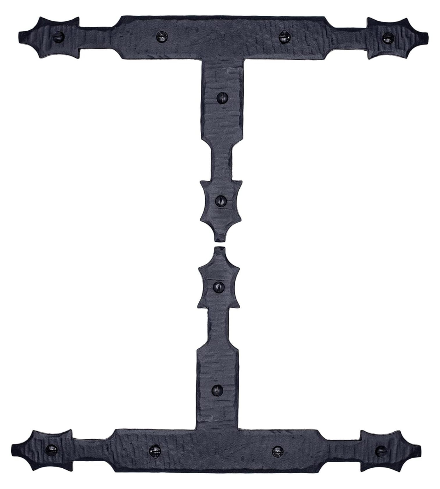 2 Pack 10 inch Decorative Corner Brackets Black T Bracket Decorative Corner Brackets Flat Angle ...