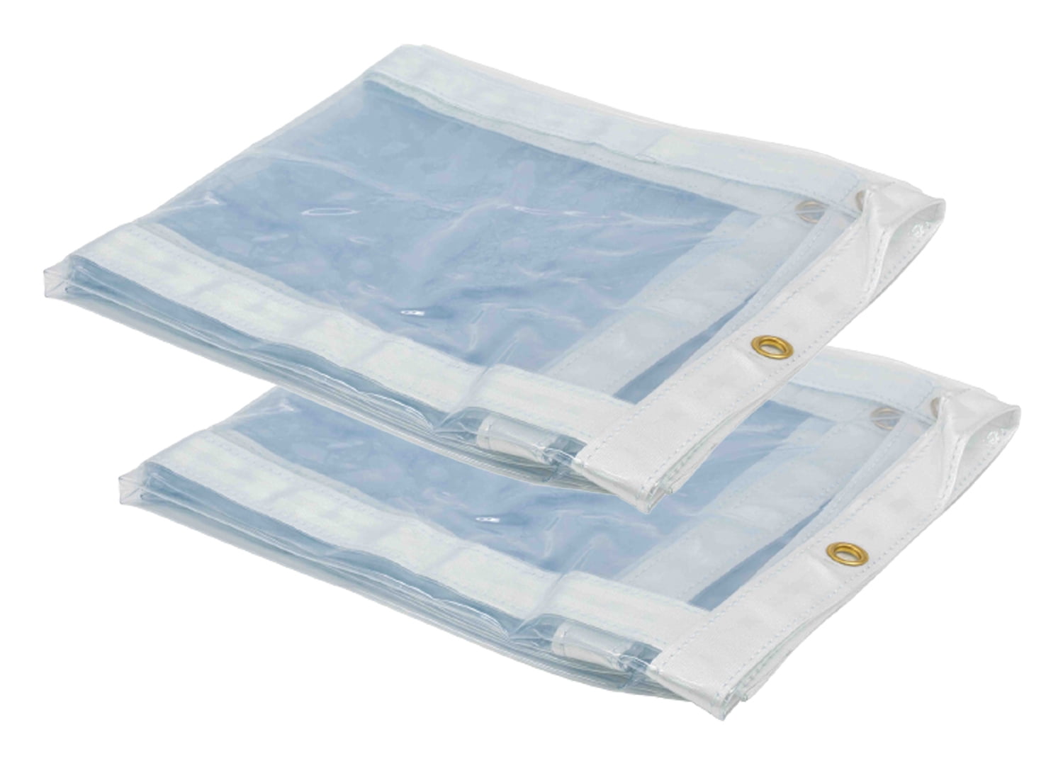 (2 Pack) 10' x 20' Clear Vinyl Tarp, 22oz Vinyl, 24 MIL Thick, Fire ...