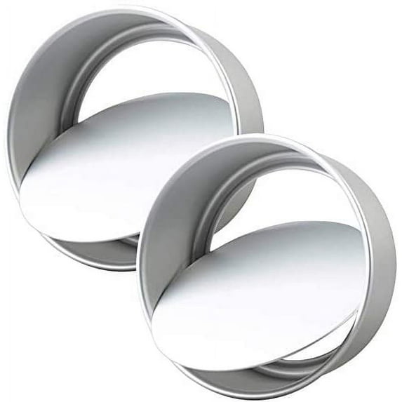 2 Pack 10" x 3" Round Aluminum Cake Pan with Removal Bottom for Chiffon ...