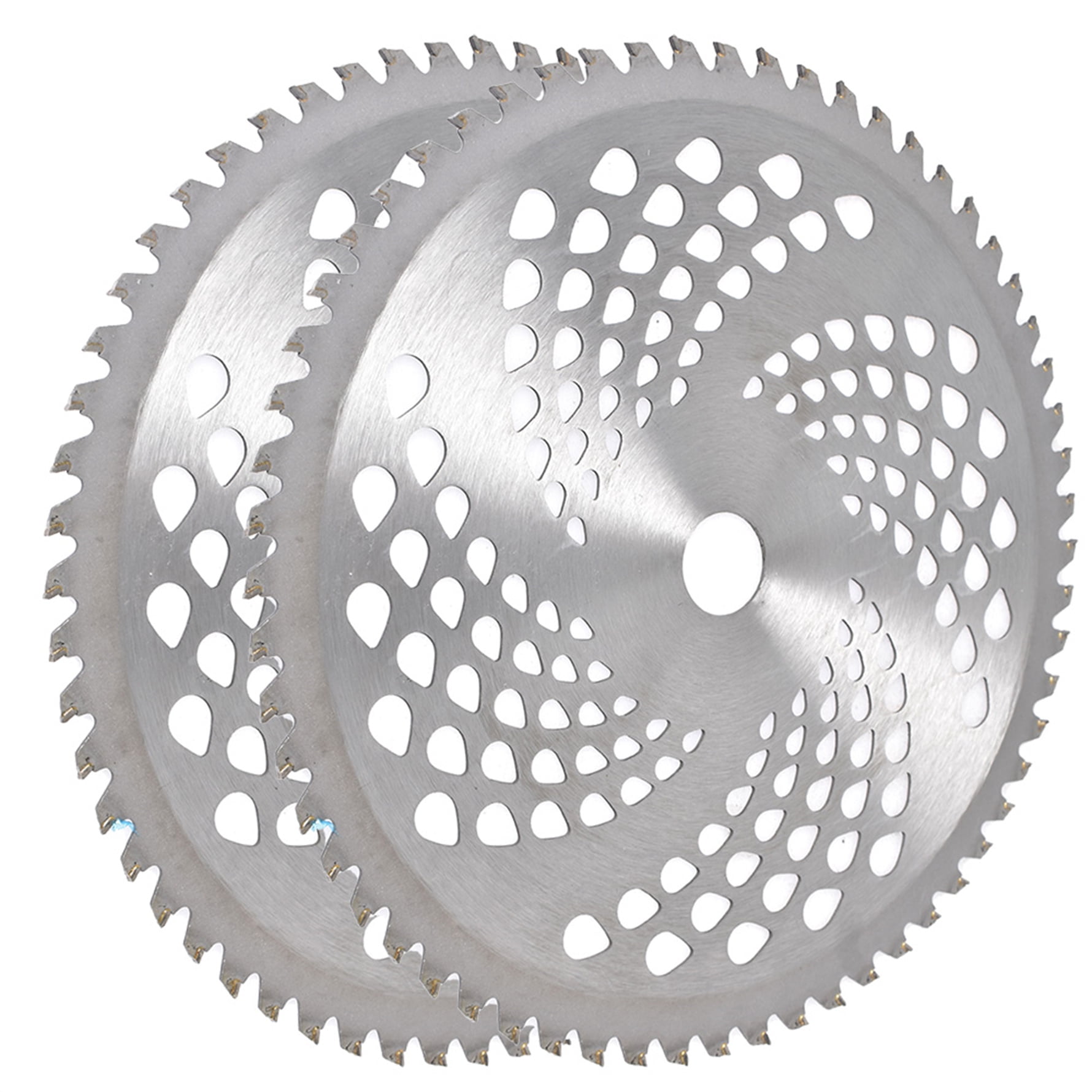 2 Pack -10" x 60T Carbide Tip Brush Blades – for Cutter, Trimmer, Weed ...