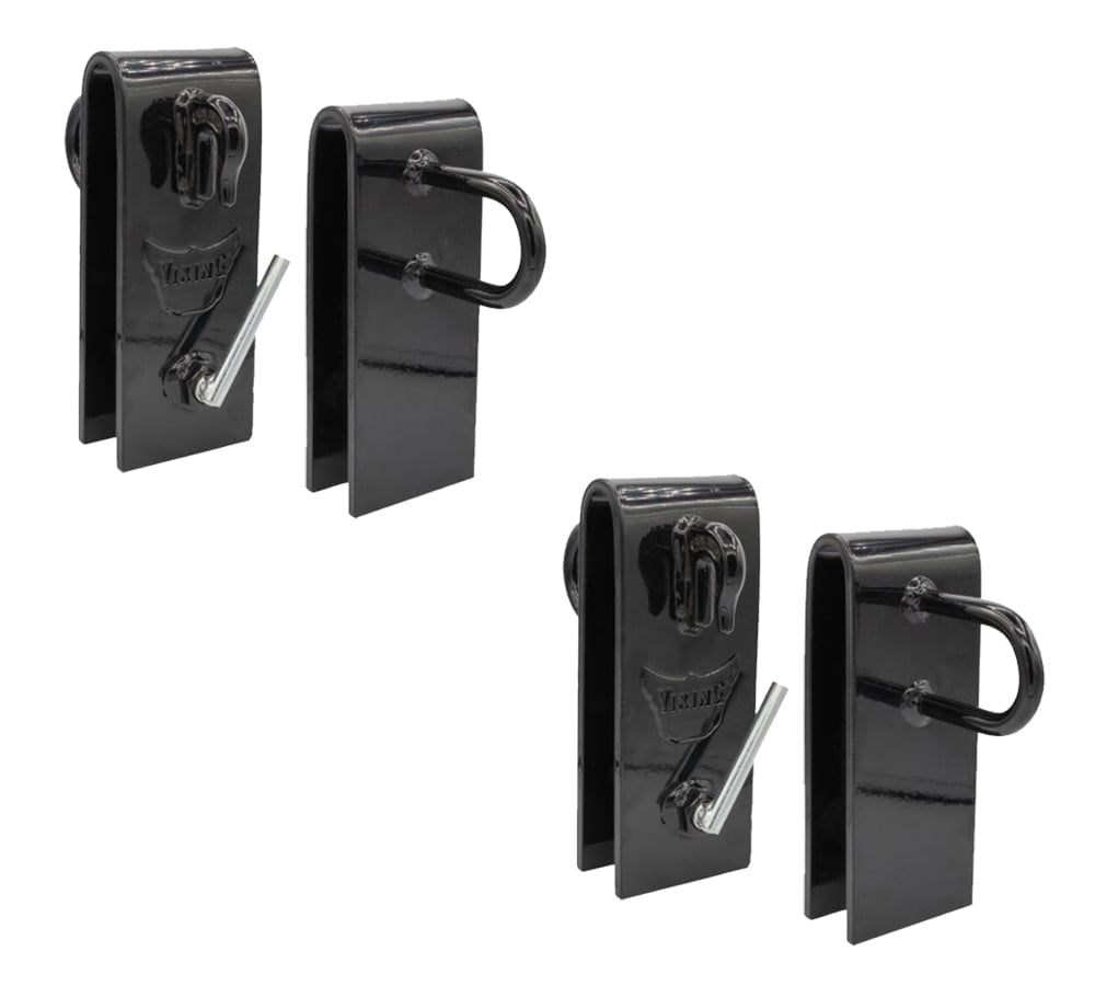 2 Pack 10"x4"x7.5" Steel Easy Lift Tractor Bucket Attachment w/ 7/16 ...