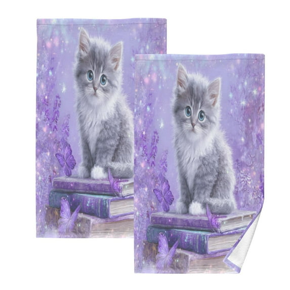 2 Pack 100% Cotton Towels Soft Absorbent Towel Set for Bathroom Beach ...