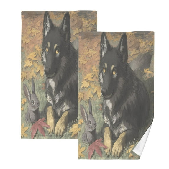 Wolf And Rabbit Fabric