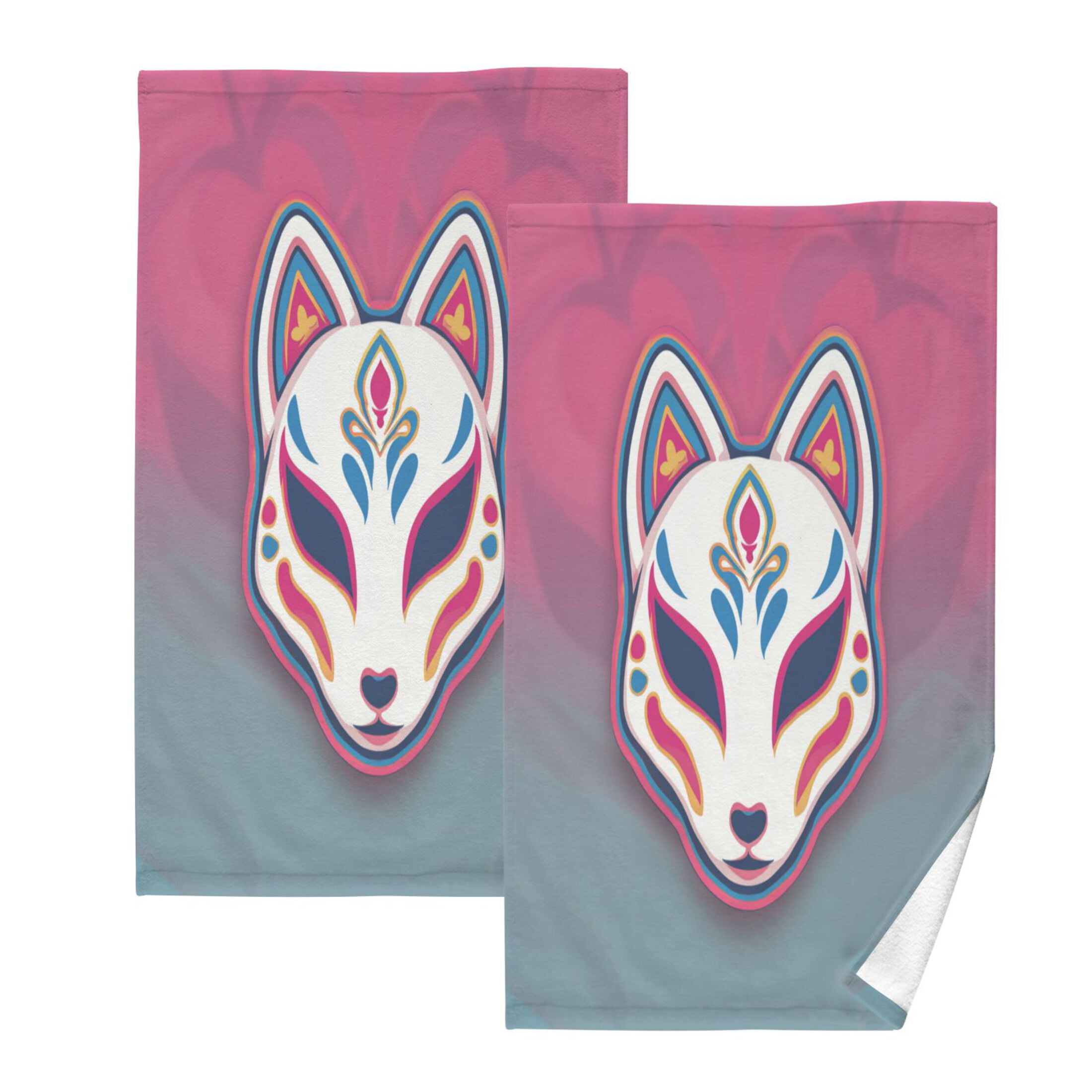 2 Pack 100% Cotton Towels Soft Absorbent Towel Set for Bathroom Beach ...