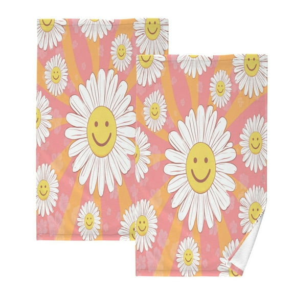 2 Pack 100% Cotton Towels Soft Absorbent Towel Set for Bathroom Beach ...