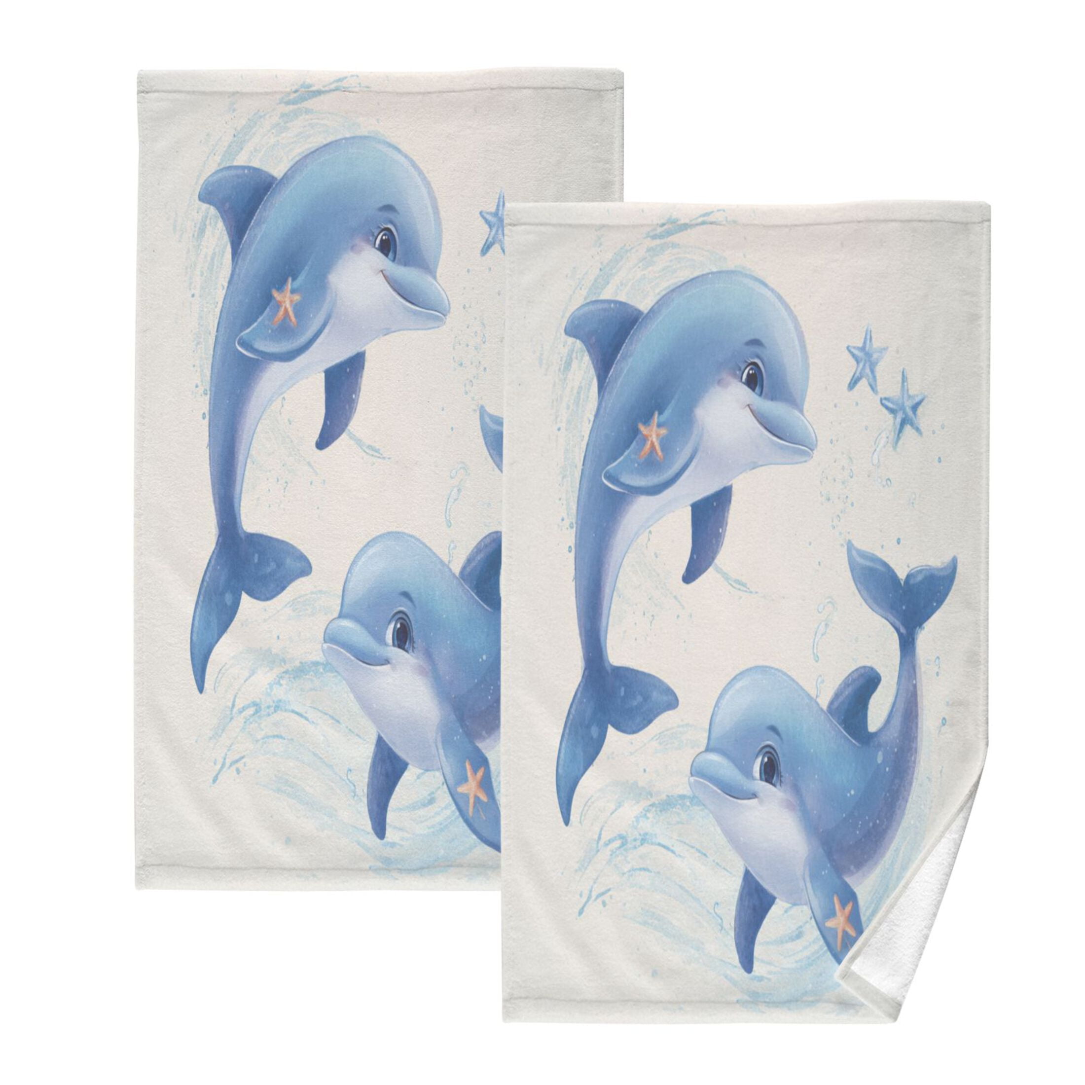 2 Pack 100% Cotton Towels Soft Absorbent Towel Set for Bathroom Beach ...