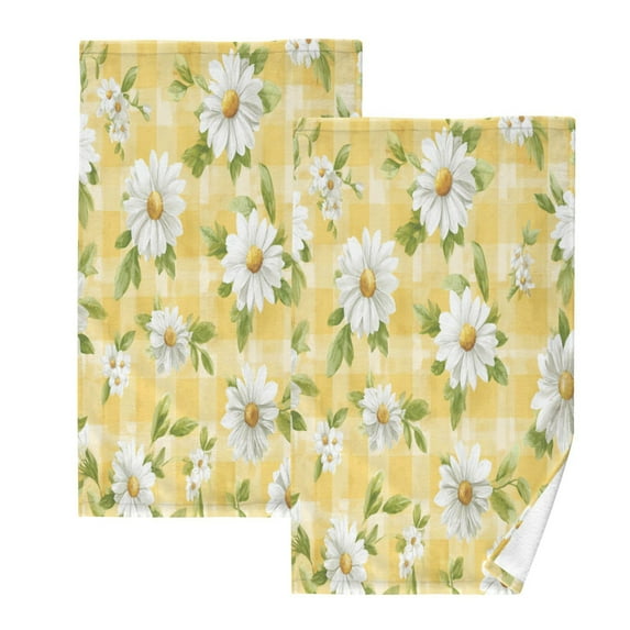 2 Pack 100% Cotton Towels Soft Absorbent Towel Set for Bathroom Beach ...