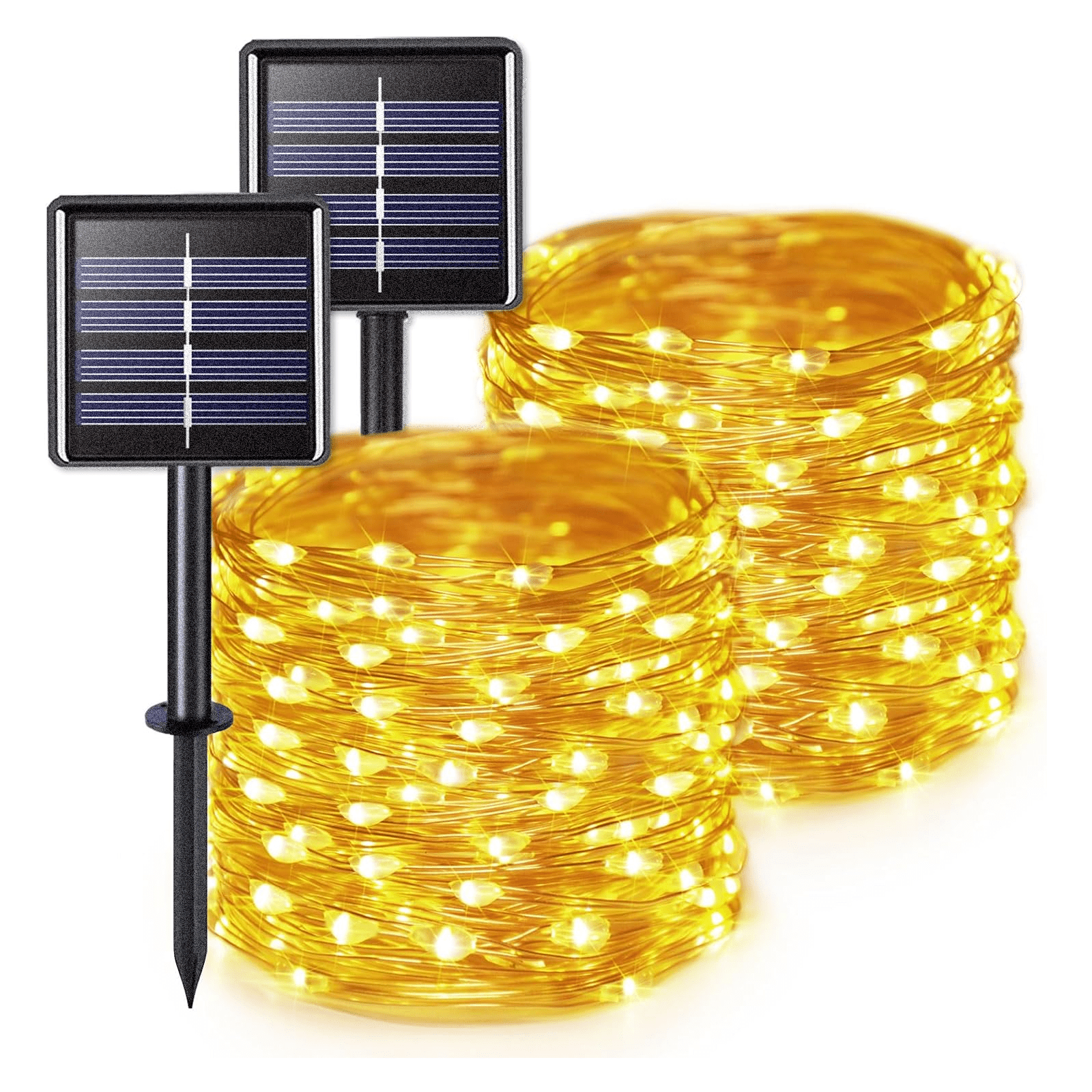 100 LED Solar Fairy String Light Copper WireOutdoor Waterproof Garden ...