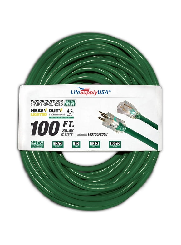 100 ft Extension Cords in Extension Cords by Length - Walmart.com