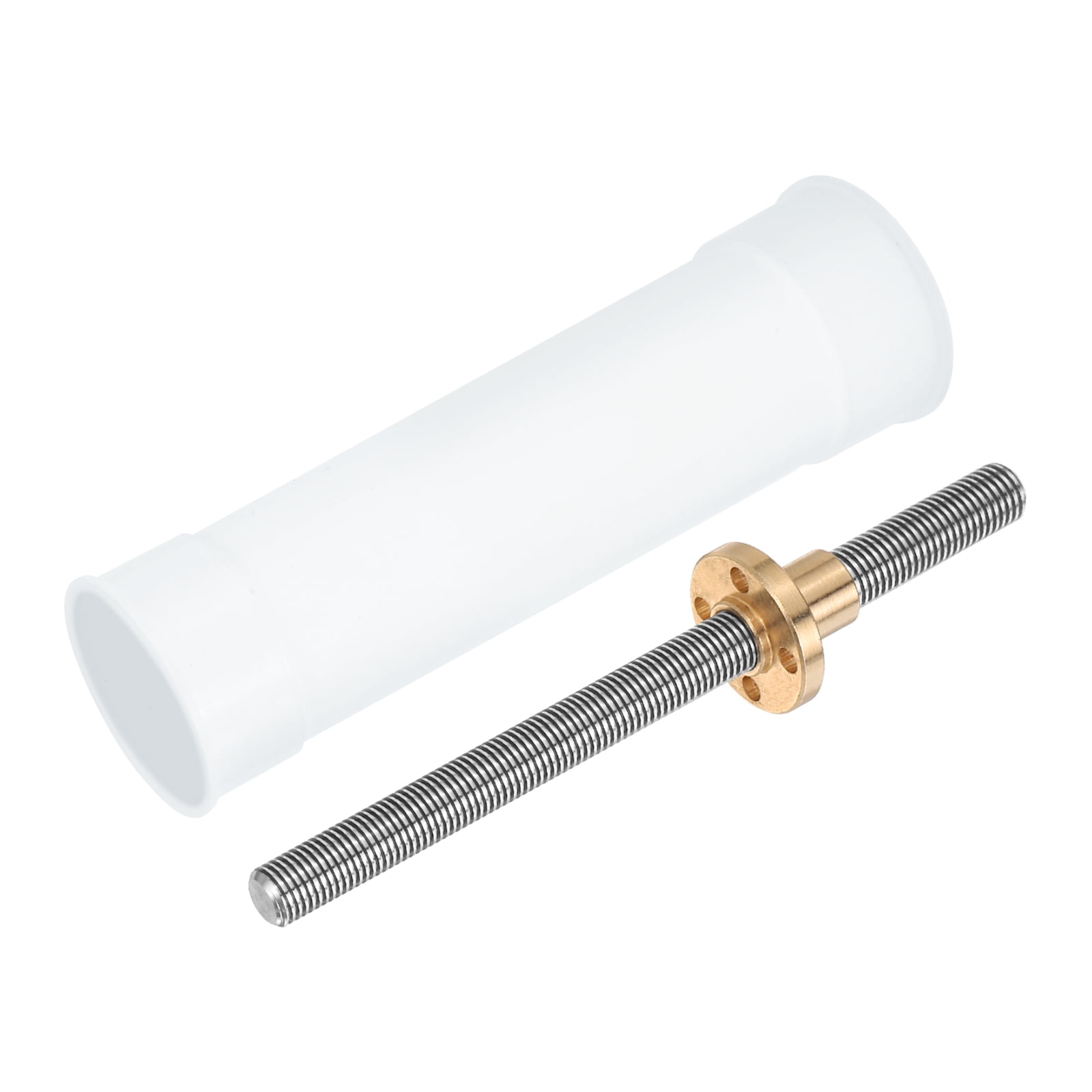 2 Pack 1000mm Power Screw with Tr6X1 Brass Nut and Plastic Packaging ...