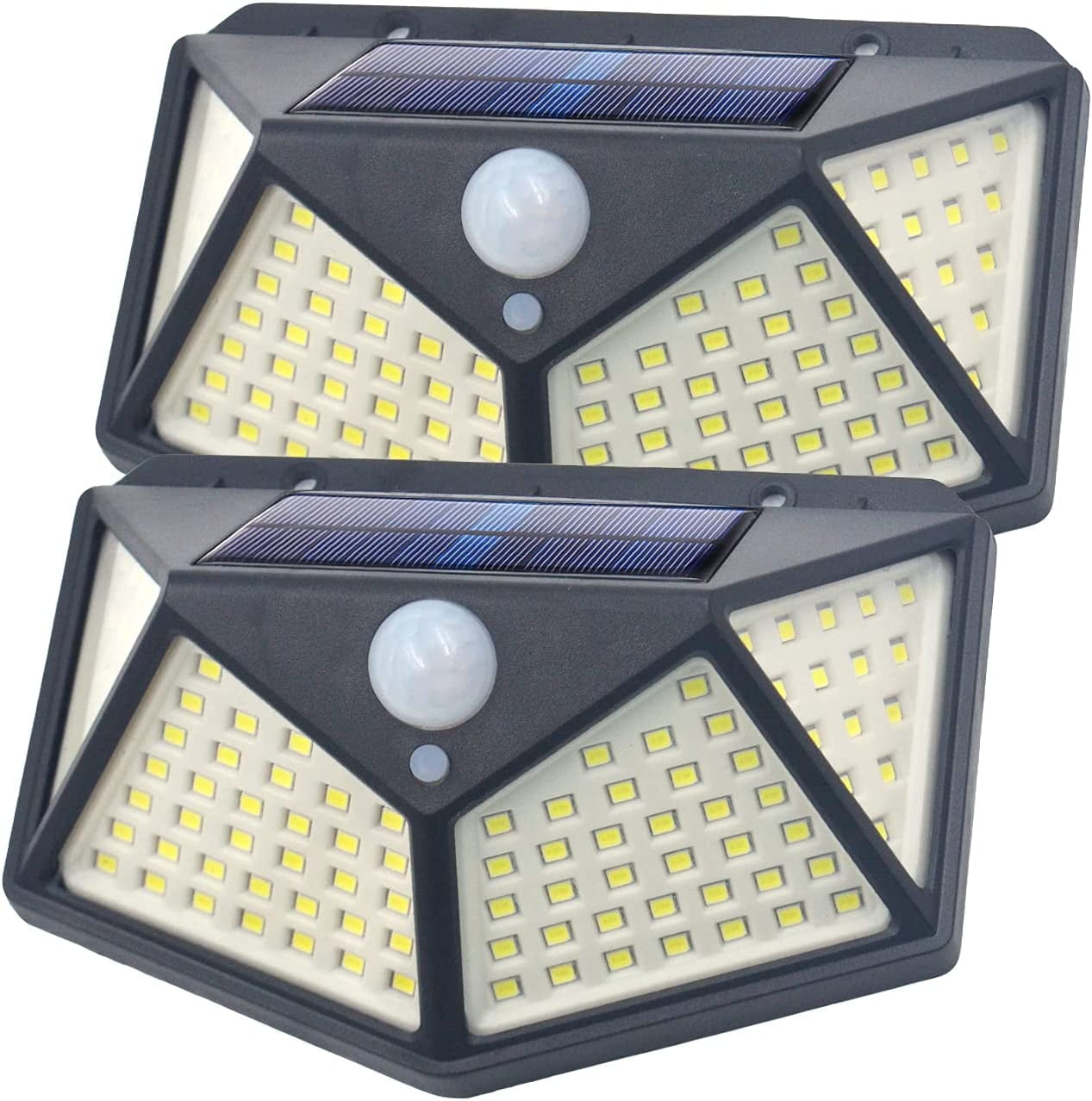 2 Pack 100LED Outdoor Lights, Motion Sensor Outdoor Lights, IP65 ...