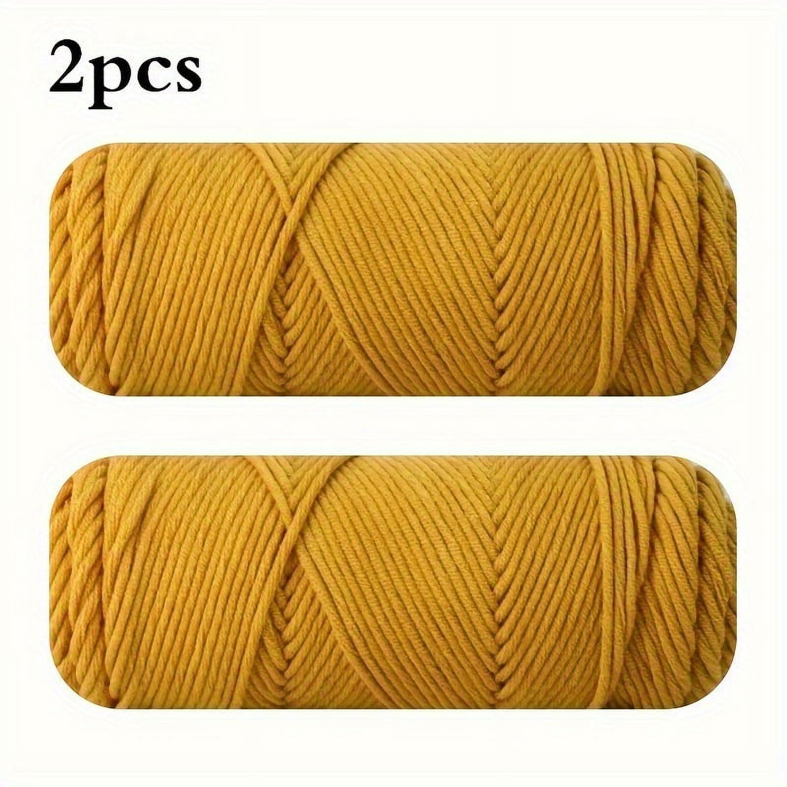 2 Pack 100g/ball Soft 8ply Milk Cotton Yarn Circular Needle Threads for ...