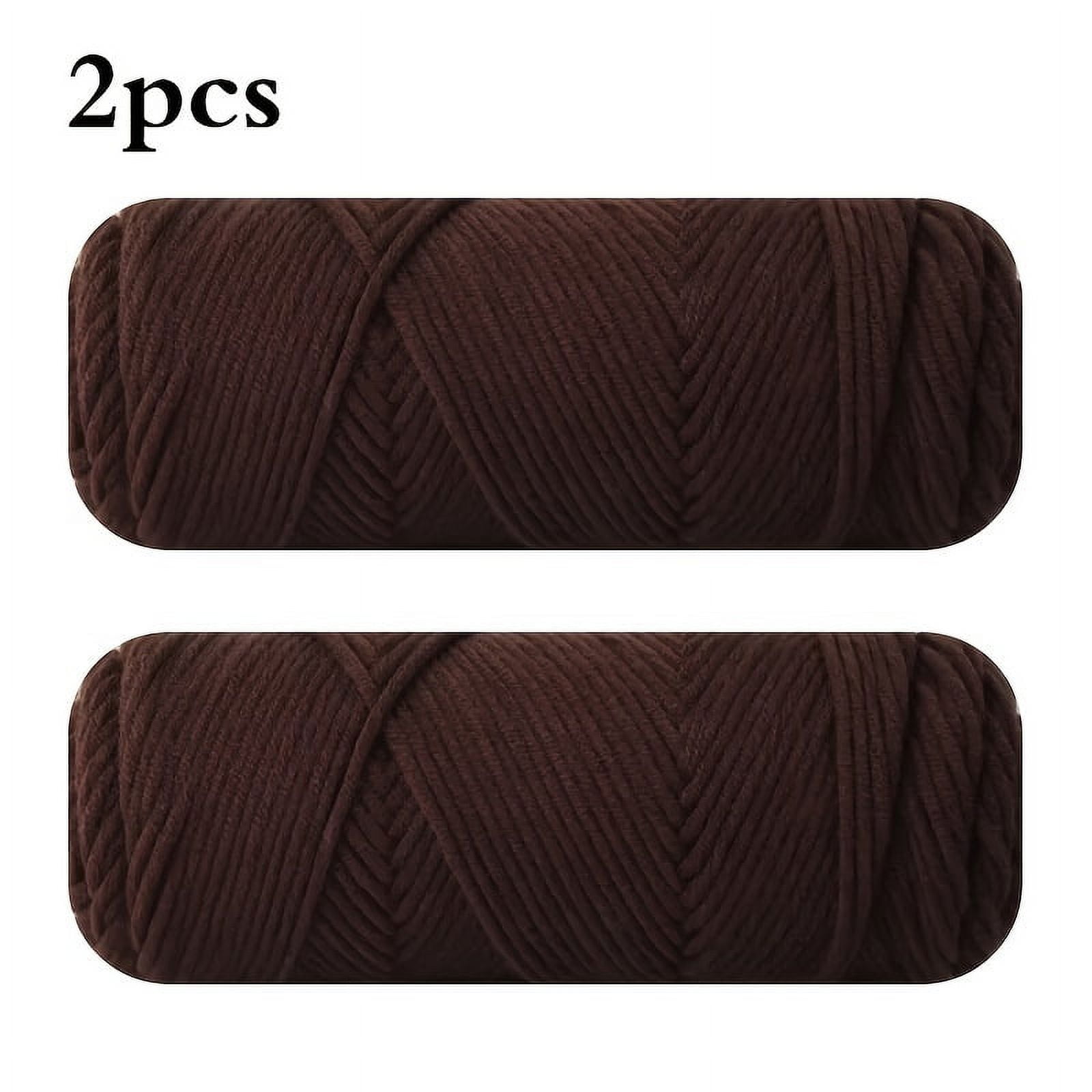 2 Pack 100g/ball Soft 8ply Milk Cotton Yarn Circular Needle Threads for ...