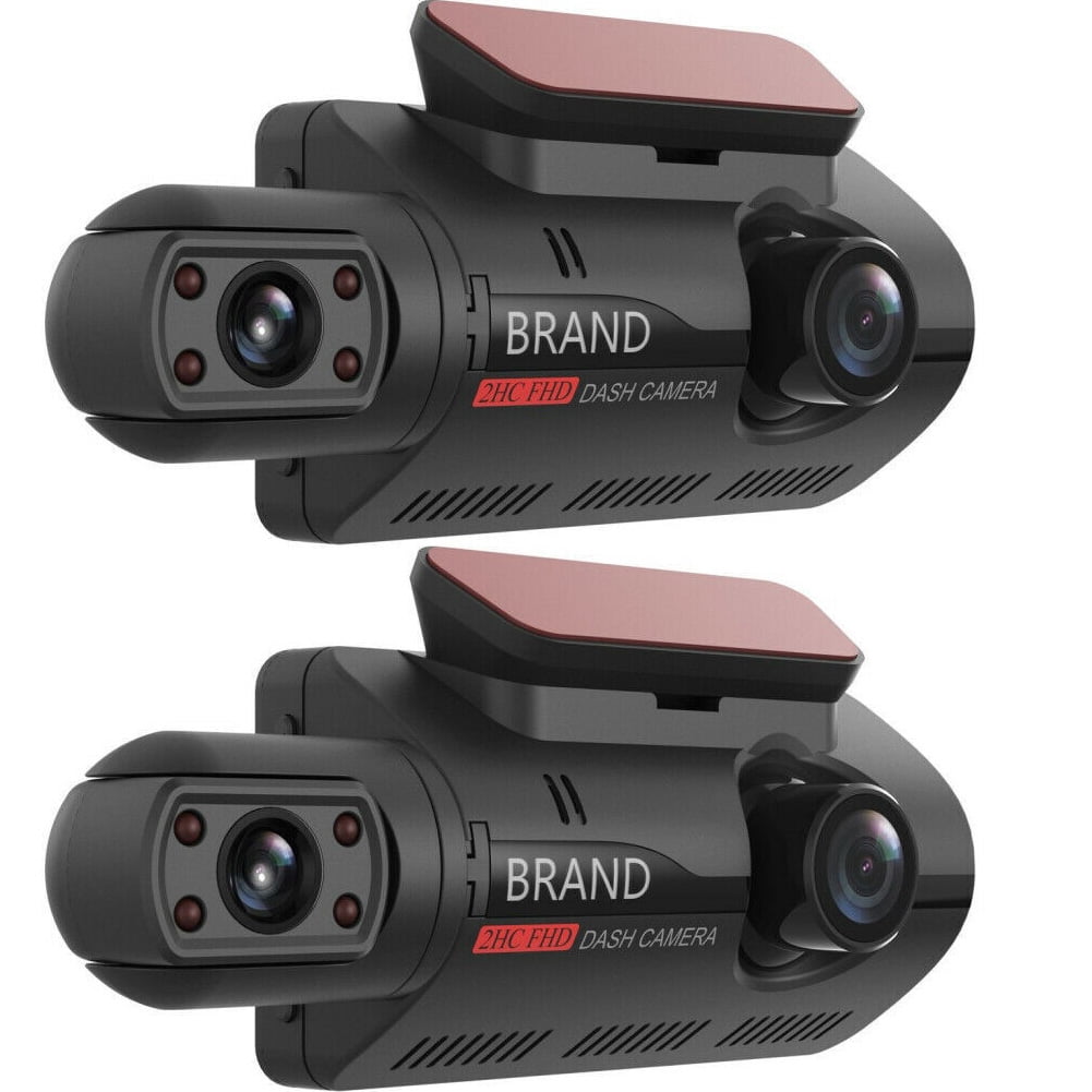 2 Pack 1080P Full HD Car Dash Cam Front And Inside Camera Car DVR ...