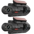 2 Pack 1080P Full HD Car Dash Cam Front And Inside Camera Car DVR ...