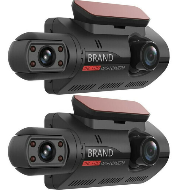 2 Pack 1080P Full HD Car Dash Cam Front And Inside Camera Car DVR ...